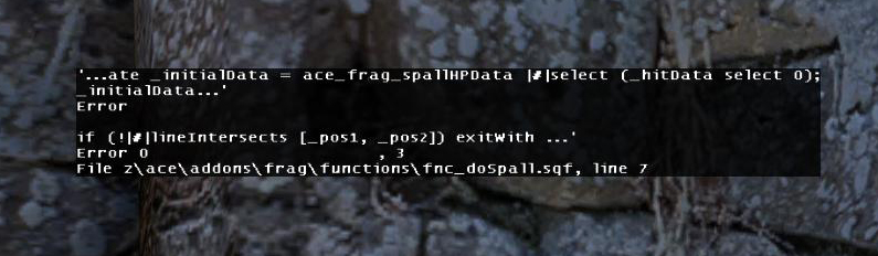 Arma3 (v1.82) & ACE3 (v3.12.2) = Spam of Errors · Issue #6321 · acemod/ACE3 · GitHub