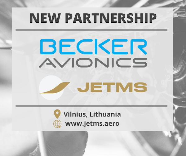 New partnership: Jet Maintenance Solutions and Becker Avionics. JET MS has