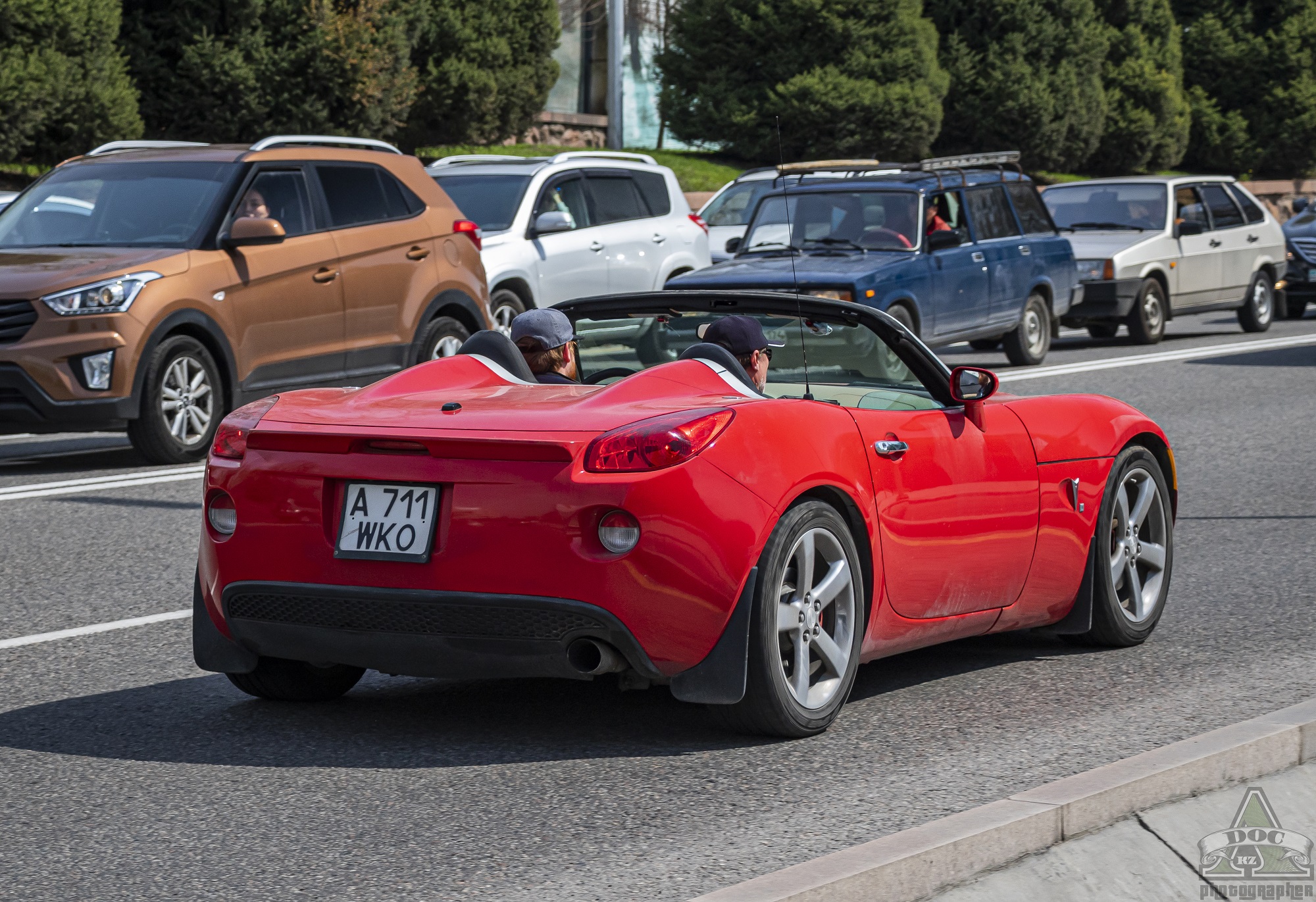 A 711 WKO, Pontiac Solstice (Almaty City) License plate Kazakhstan