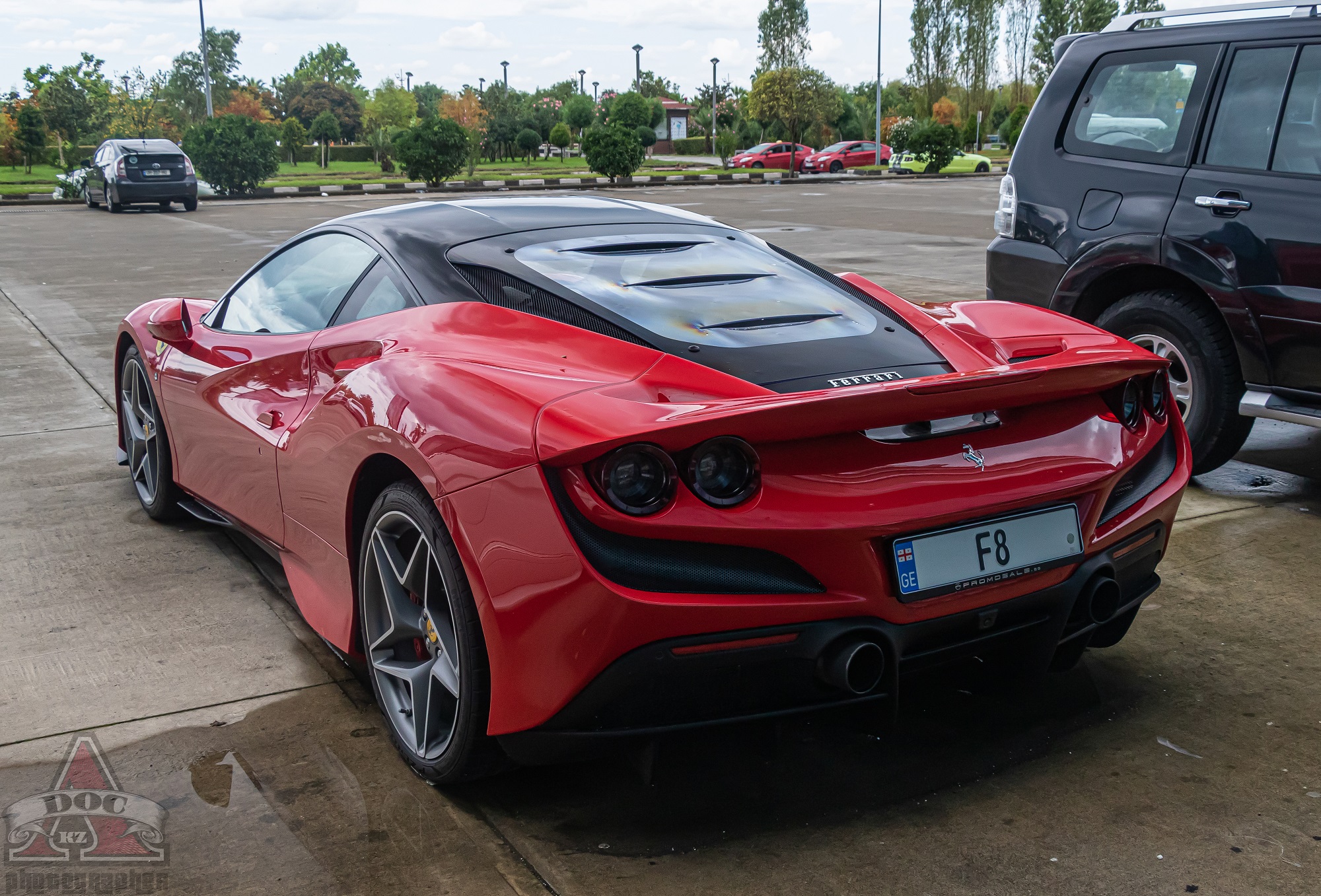 F8, Ferrari F8 , License plate of Georgia